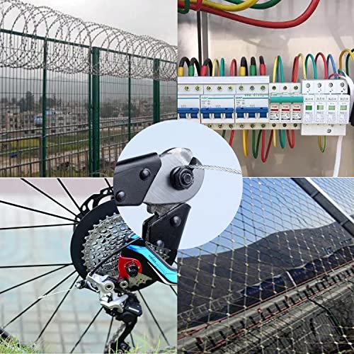 LUBAN 7.5" Stainless Steel Cable Cutter Wire Rope Aircraft Cable Cutter Up to 5/32" for Deck Stair Railing Strong Thick Steel Metal Fencing Bicycle Brake