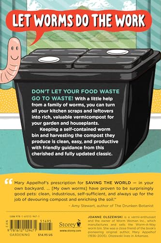 Worms Eat My Garbage, 35th Anniversary Edition: How to Set Up and Maintain a Worm Composting System: Compost Food Waste, Produce Fertilizer for Houseplants and Garden, and Educate Your Kids and Family