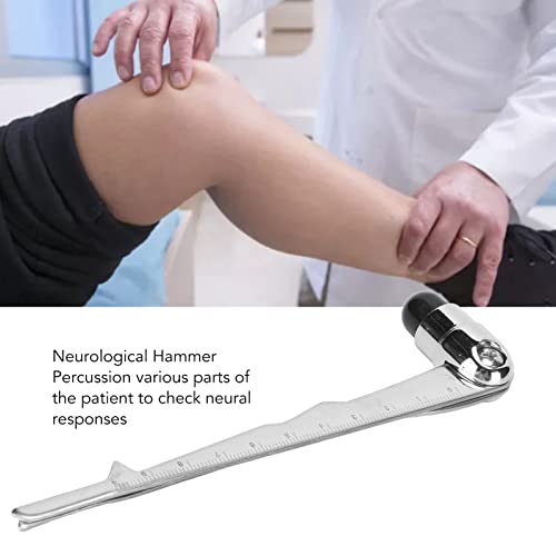 Neurological Diagnostic Hammer, Mellow Smooth Neurological Percussion Hammer Stainless Steel Ergonomic Safe Portable for Muscle for Men