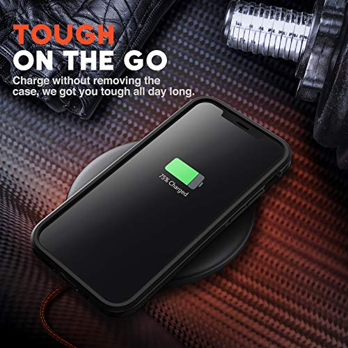 NTG Military Shockproof iPhone 12 Case [2 Layer Structure Protection][Military Grade Anti-Drop] Hard Slim iPhone 12 Phone Case, Shockproof Protective Phone Case for iPhone 12 (6.1 inch), Black