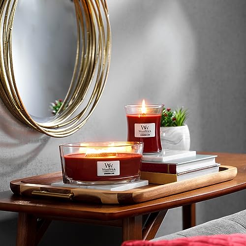 WoodWick Medium Hourglass Scented Candle | Cinnamon Chai | with Crackling Wick | Burn Time: Up to 60 Hours