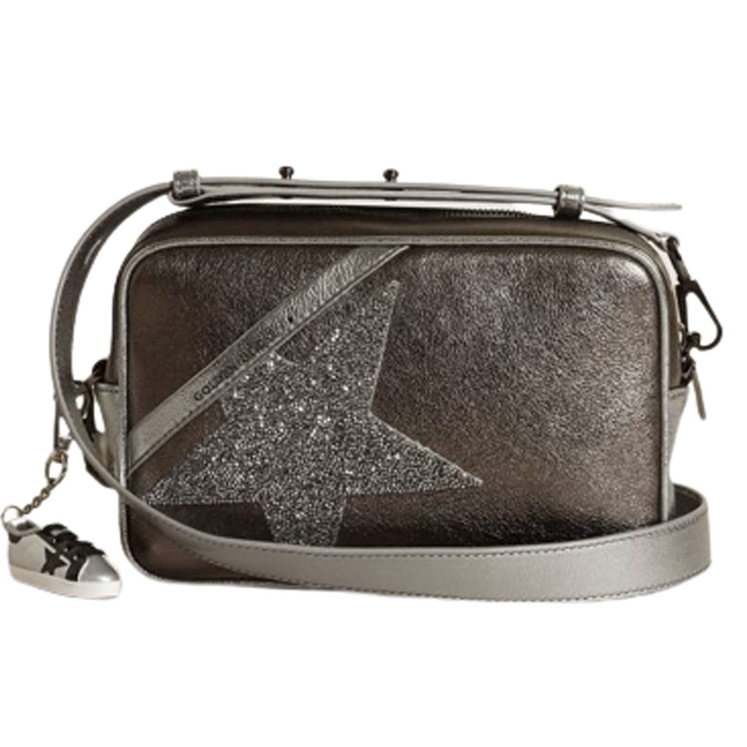 Golden Goose Star Bag Laminated Leather Body And Shoulder Strap Swarovski Star Womens Bag