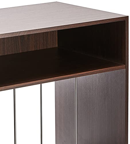 Victrola Vinyl,Metal Entertainment Stand with Record Holder, Espresso (VTA-270S-ESP)
