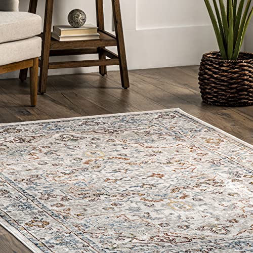 nuLOOM Cady Machine Washable Transitional Area Rug, 5x8, Beige