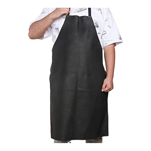 LWDBMZ Welding Apron Leather Workshop Apron, Heat Resistant & Flame Retardant Heavy Duty Work Apron, Fire Resistant Welder Work Apron (Color : Black, Size : 43.3X27.5IN)