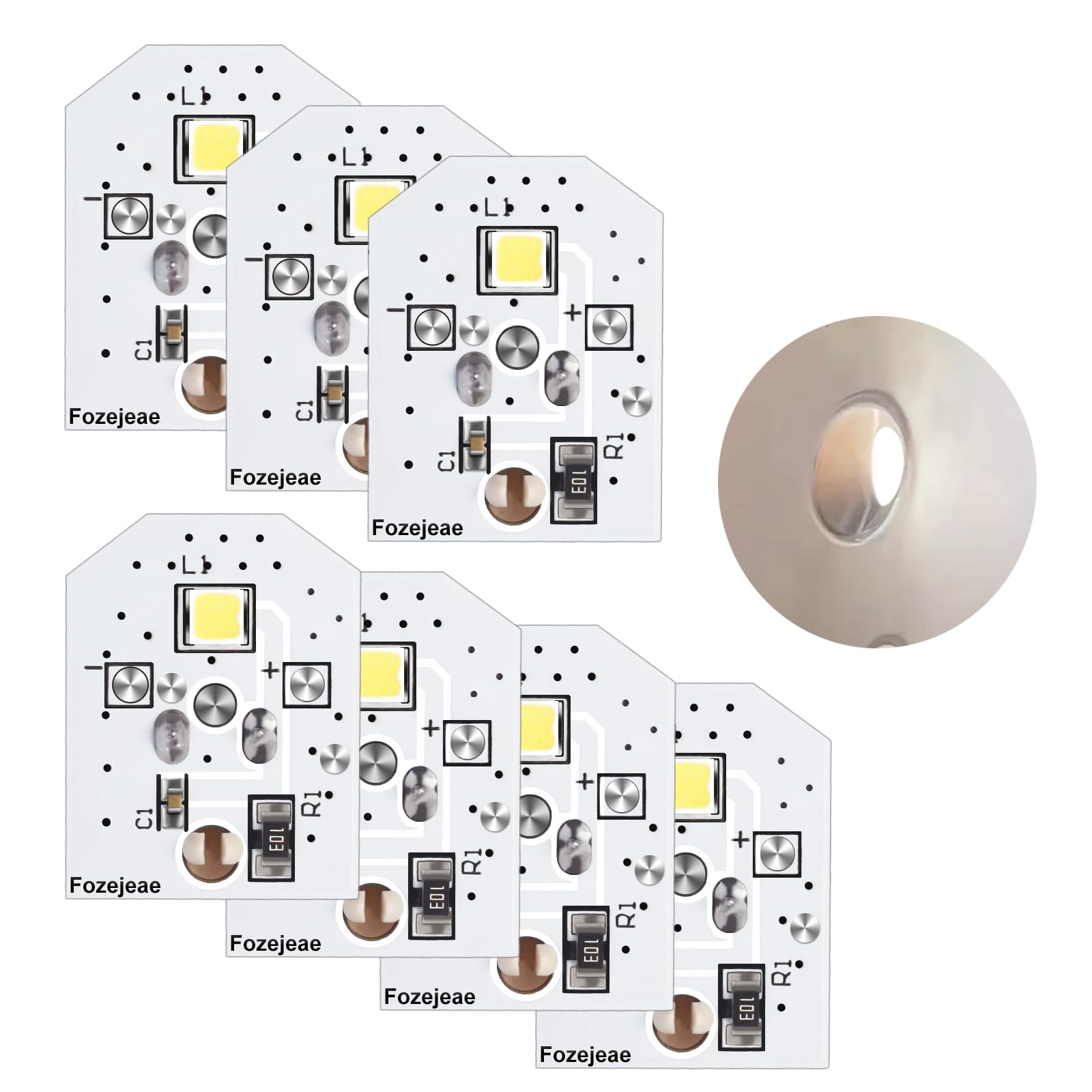 New Upgraded WR55x11132 Ge Refrigerator Light Replacement Led For Ge Led Refrigerator Light Bulb WR55x25754 Ge Refrigerator Light Bulb No-include Plastic Cover Easy Install 7PCS IN One (7)