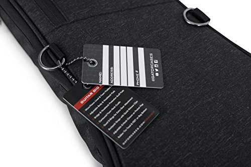 Gator Cases Transit Series Electric Guitar Gig Bag; Charcoal Black Exterior (GT-ELECTRIC-BLK)