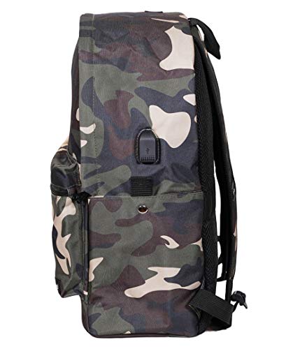 Rockland Classic Laptop Backpack, Camo, Large