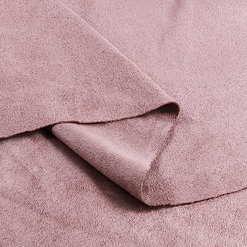 Softer Micro-Suede Fabric 36βx60β Dark Pink Synthetic Suede Sheet More Durable for Interior Upholstery,Sofa,Curtains,Car Seat,DIY Crafts (Dark Pink)
