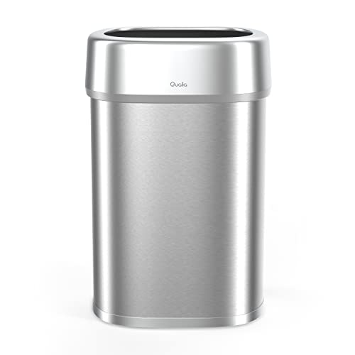 QUALIAZERO 80L Trashcan, Earthy Gray