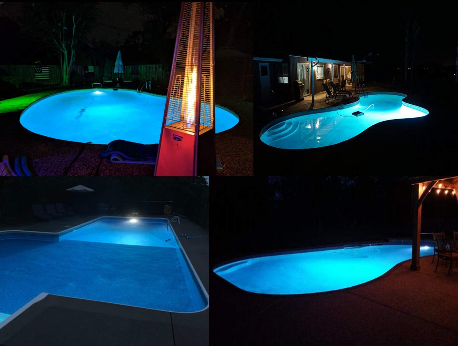 TOVEENEN LED Pool Light Bulb 120V 60W 6000lm High Bright White 6500K Pool Bulb Replacement for Pentair Hayward Inground Pool