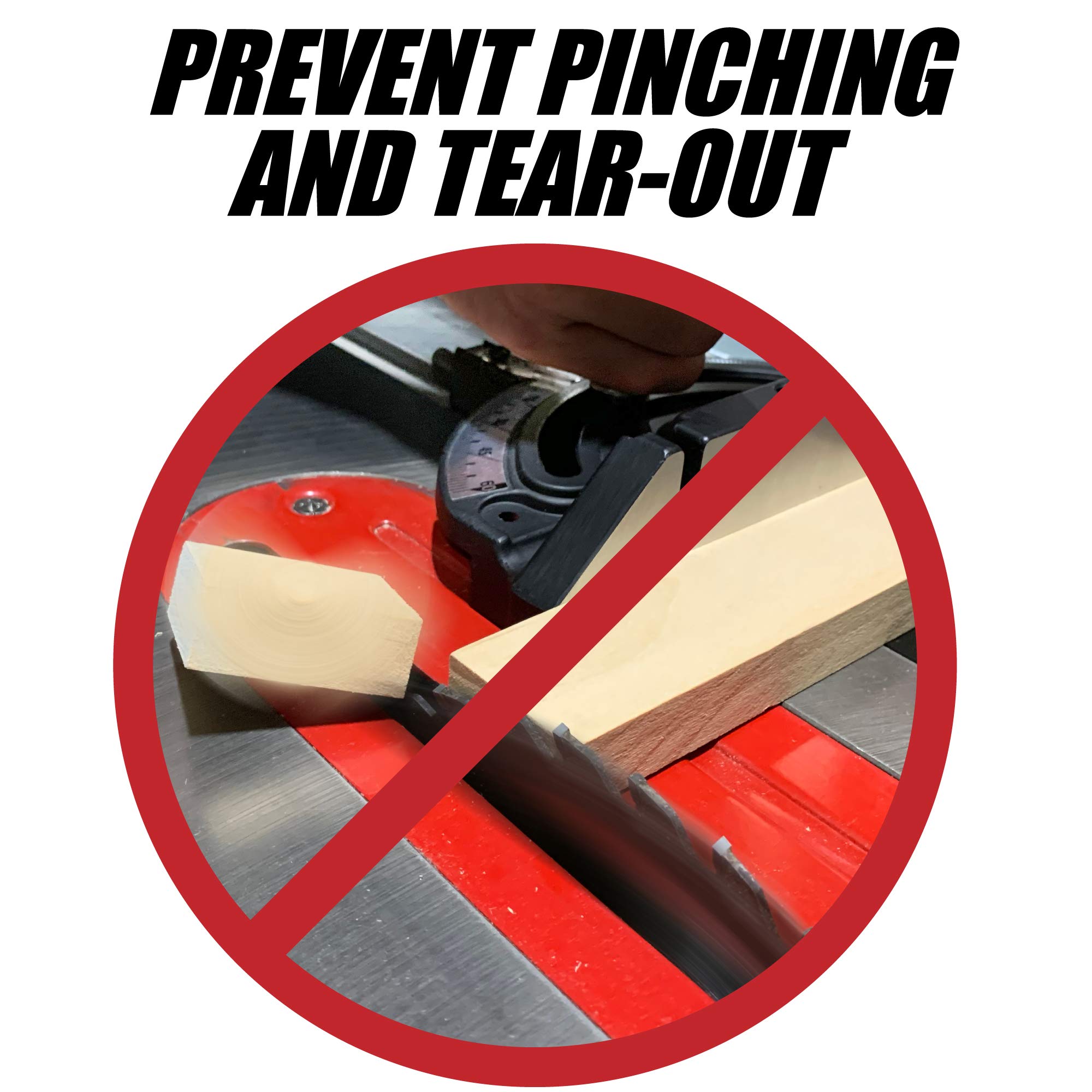 Phenolic Zero Clearance Insert for Delta Uni-Saw Contractor | Large Grizzly and Other Table Saws with a 13-3/8β x 3-3/4β x 1/2β Throat Plate Opening