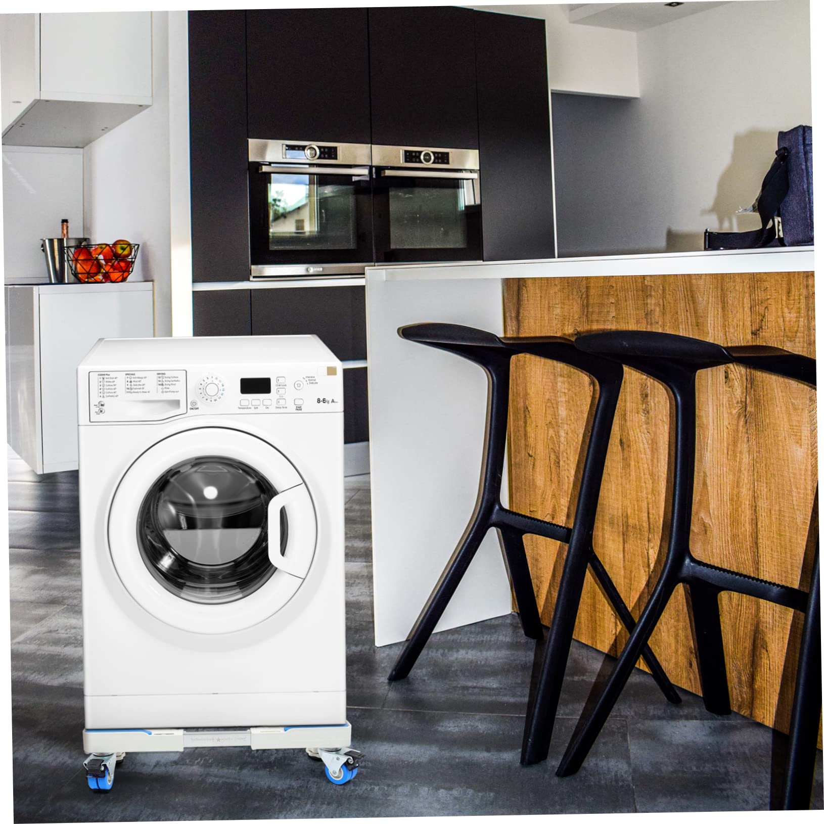 GATHINESS shelf dryer machine washer base stand Fridge Stand Base Fridge Base adjustable washing machine stand frniture moving braces electrical appliance Stainless steel white Kitchenware