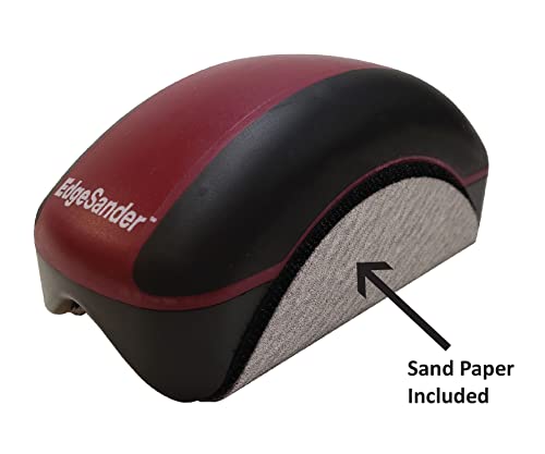 Milescraft 1621 Edge Sander - Dual Edge Sanding Tool – V-Groove Sands both Edges Simultaneously on Boards from ¼ to 1-1/2 in. - Saves Time - Uses any 5 in. Hook and Loop Sanding Disk