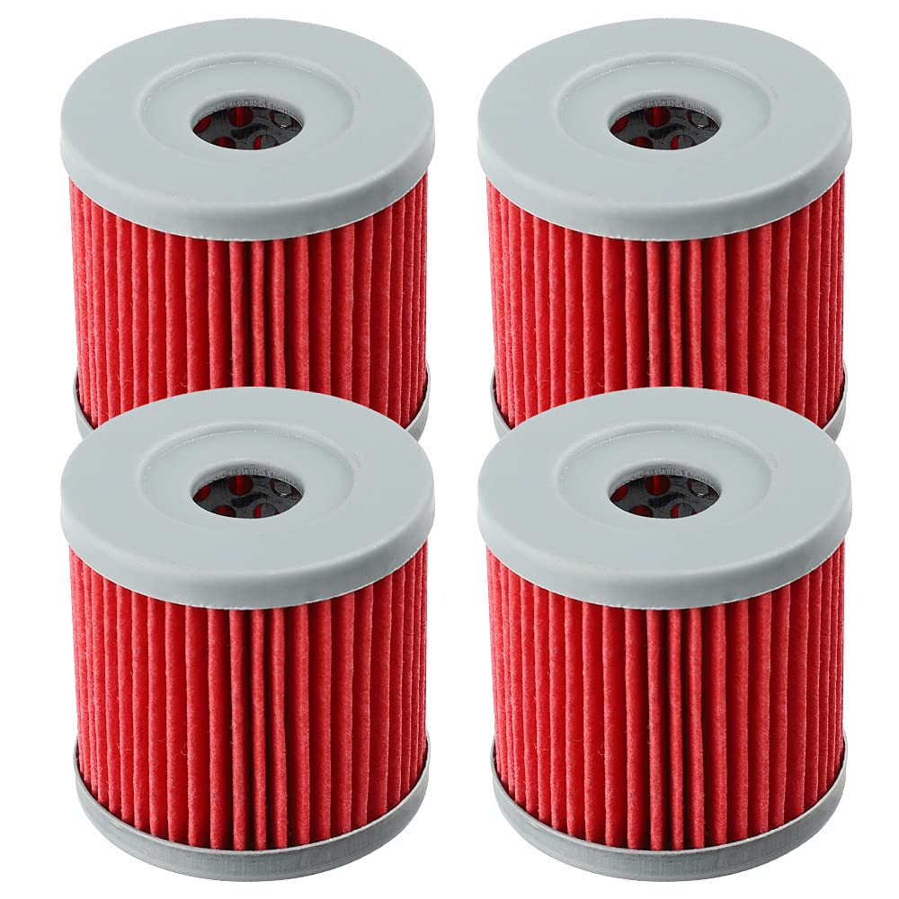 GoMyself HF139 Oil Filter Replacement for Suzuki DRZ400E DRZ400S DRZ400SM Kawasaki KFX400 KFX 400 Artic Cat DVX400 DVX 400 Replace for 139, 4 Pack