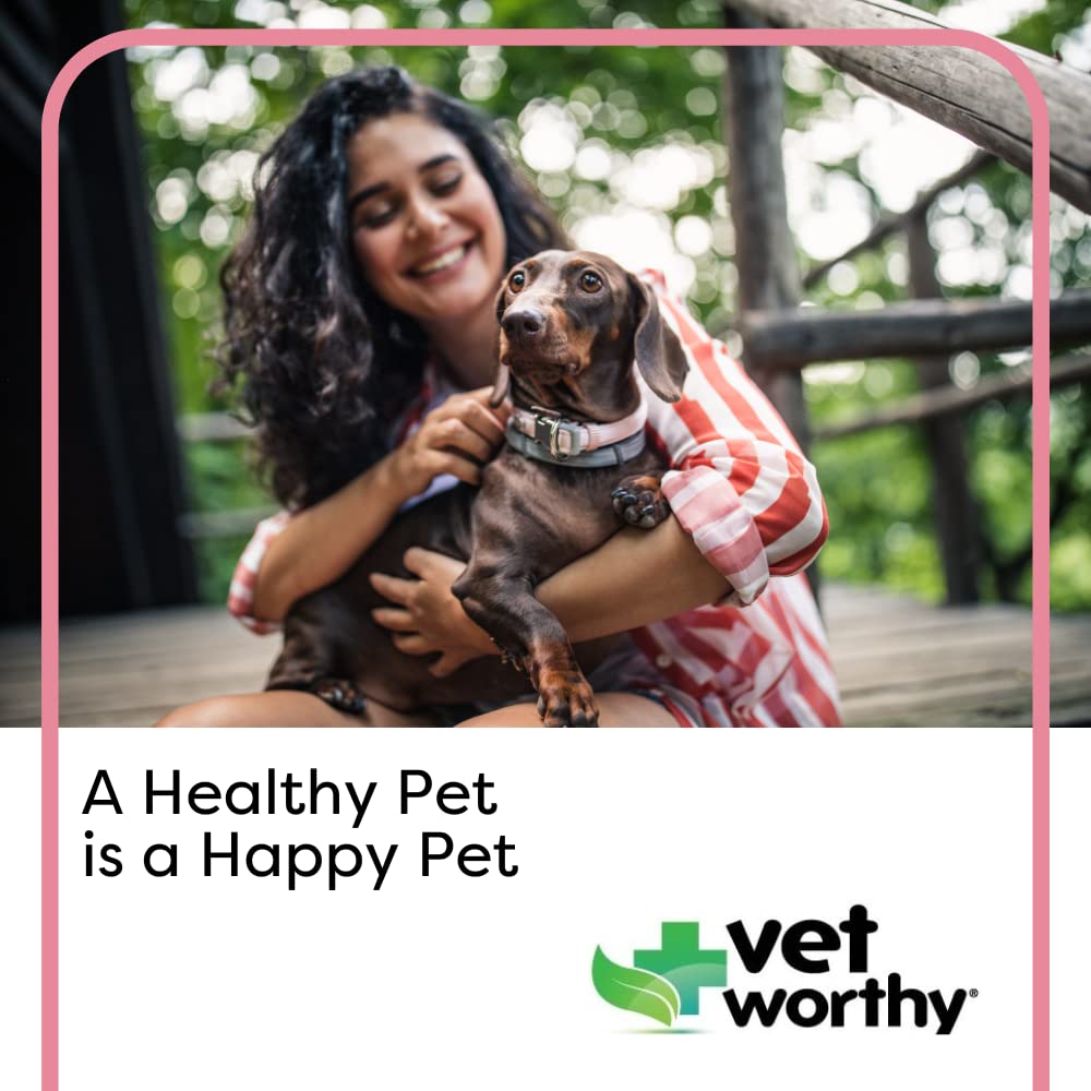 Vet Worthy Dog Ear Flush - Ear Cleanser for Dogs to Dissolve Wax, Remove Dirt, and Eliminate Ear Odor - Dog Ear Cleaner Solution to Reduce Itching and Ear Irritation - 8oz