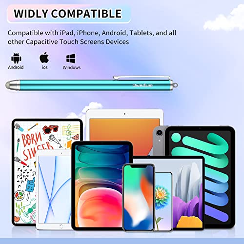 Stylus Pens for Touch Screens (6 Pack), High Sensitivity Fiber Tip Stylus Pen with Clip for Apple iPad, iPhone, Android, Tablets, Samsung, Galaxy
