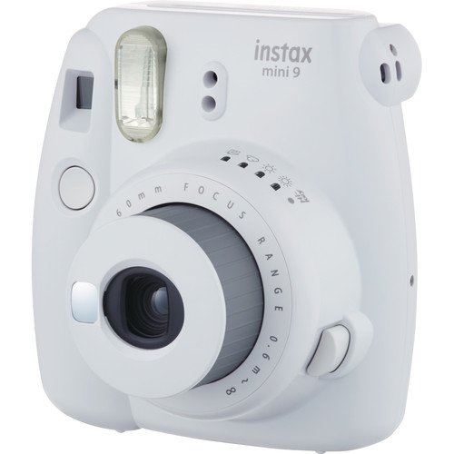 Fujifilm Instax Mini 9 Instant Camera Smokey White w/Fujifilm Instax Mini 9 Instant Films (60 Pack) + A14 Pc Deluxe Bundle for Fujifilm Instax Mini 9 Camera…