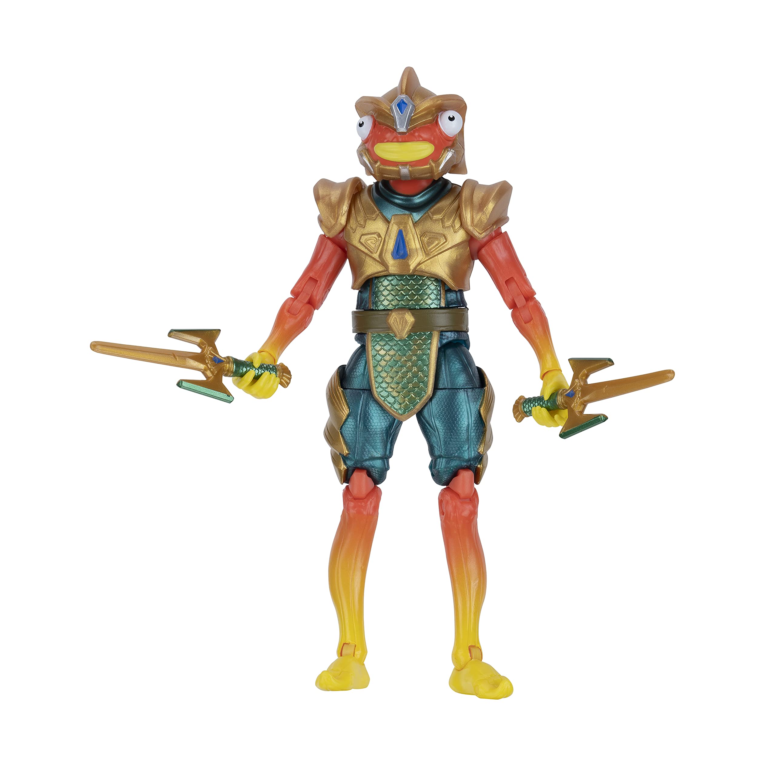 Fortnite Legendary Series Atlantean Fishstick, 6-inch Figure with Harvesting Tools, Weapon, Back Bling, Interchangeable Faces. Other Styles Include Blackheart, Scuba Jonesy, Scratch, and More