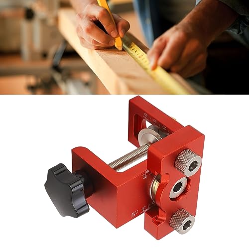 Pocket Hole Jig Kit 3 in 1 Round Dowel Woodworking Holes Locator Furniture Panel Splicing Tool, for Easy Furniture Assembly and Strong Wood Joints