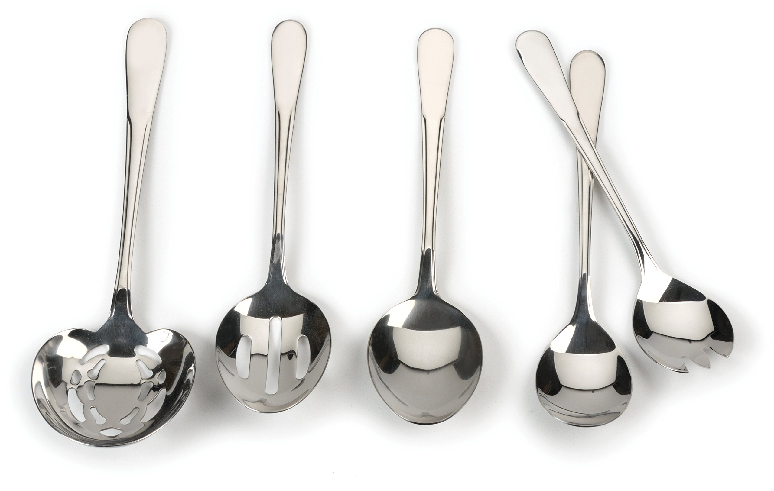 RSVP International Endurance Flatware Collection Stainless Steel, Dishwasher Safe, Serving Spoon