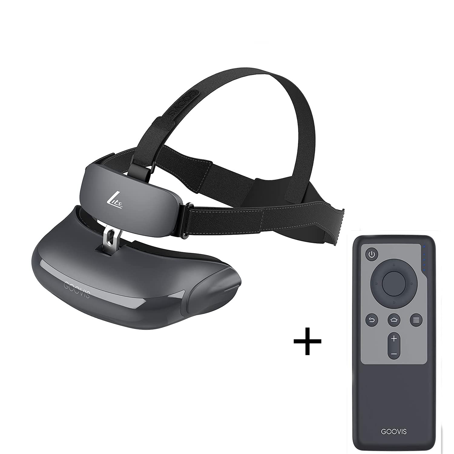 Goovis PC Virtual Headsets, Mobile 3D VR Movies Cinema with Media Player,HDMI Streaming Media Player,Bluetooth 4.1 Media Player Controller