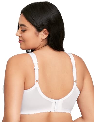 Full Figure Plus Size MagicLift Original Support Bra Wirefree #1000 White