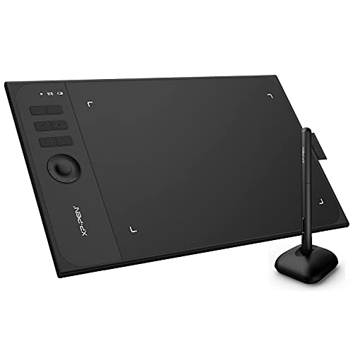 XP-Pen Star06 Wireless 2.4G Graphics Drawing Tablet Digital Tablet Painting Board with 6 Hot Keys-10x6 Inch