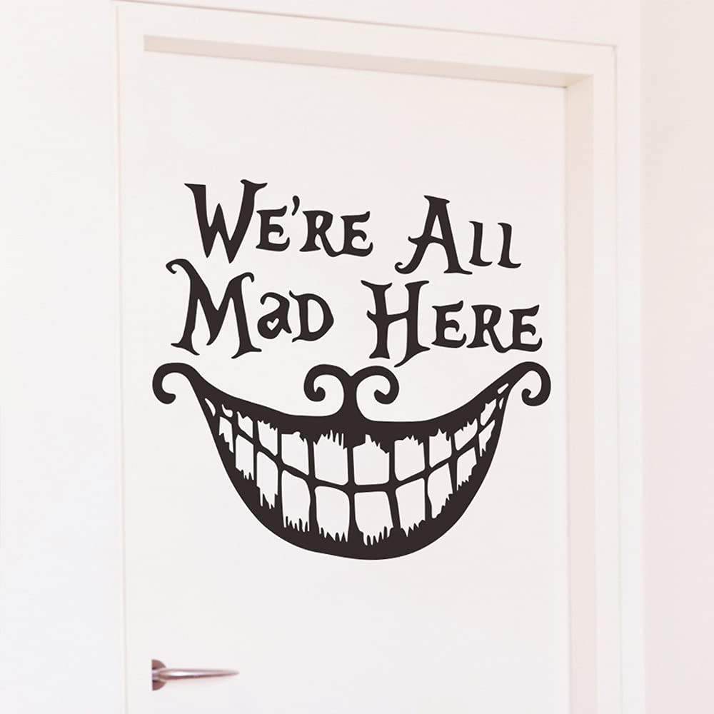Rotumaty Halloween ‘Smiling Face’ Thriller Wall Decals Cool Wall Sticker for Bedroom Living Room Home Decoration Party Wall Art Decor
