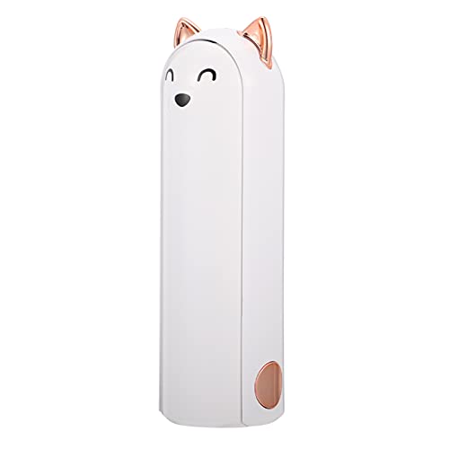 Veemoon Portable Fan Practical Cooler Mini Summer Personal Neck Foldable Office for Rechargeable White Sports Girls Eyelash Free Usb Recharging Indoor Gift Women Handheld Desk Fan