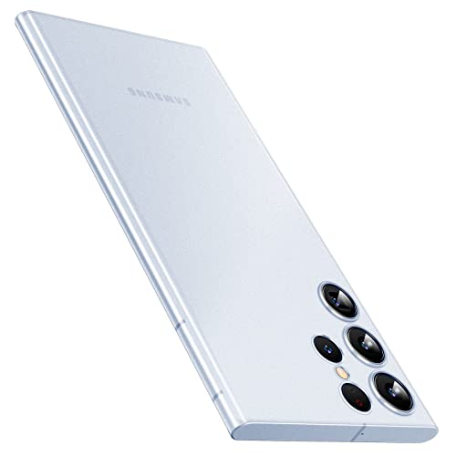 Purluct Slim for Samsung Galaxy S23 Ultra Case,Paper-Thin Matte Finish Skin Back [Anti-Fingerprints& Non Yellowing] Ultra Protective Cover with Camera Protection for Men 6.8 Inch (Frosted Clear)