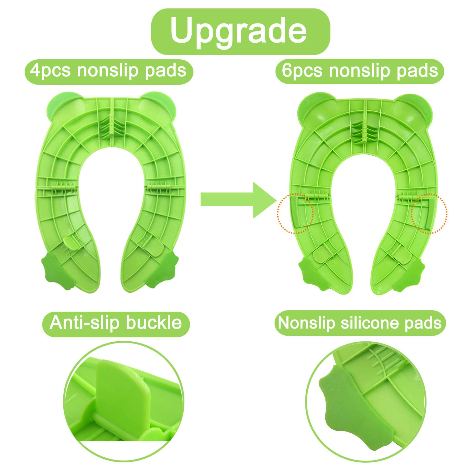 PandaEar Toilet Seat Cover & Portable-Travel Toilet Training Potty Seat
