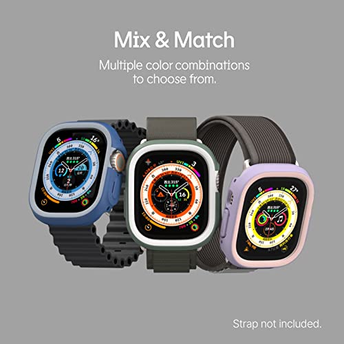 RHINOSHIELD Bumper Case Compatible with Apple Watch Ultra 2 / Ultra - [49 mm] | Slim Protective Cover - Lightweight and Shock Absorbent - Transparent