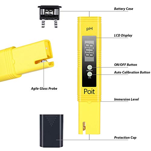 PH Meter Tester Kit, Digital PH Meter, 0.01 Resolution