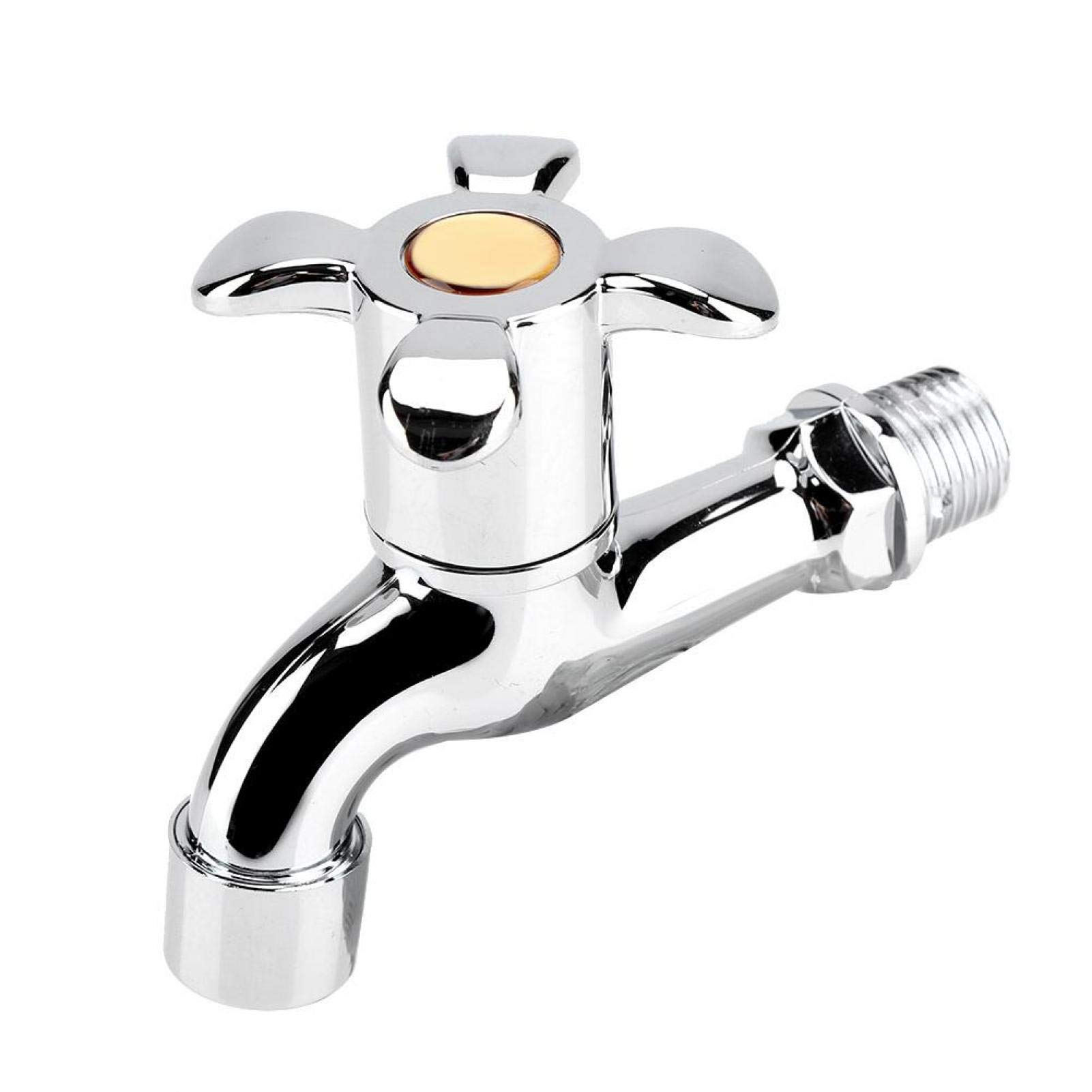 Washbasin Faucet Sink Faucet, Faucet with Single-Outlet and Handle,Suitable for Washing Machine Faucet, Kitchen Sink, Bathroom, Bathtub, Garden