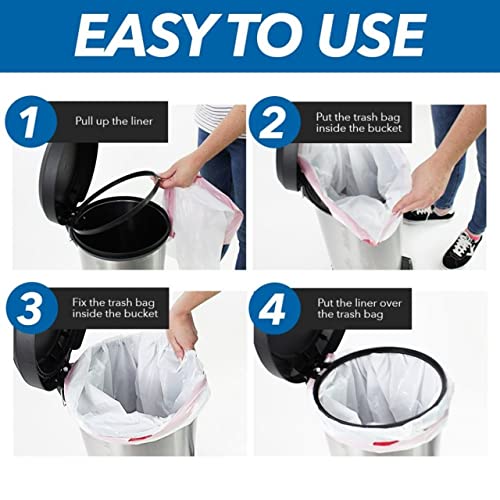 Stainless Steel 10.5 Gallon Round Step Trash Can, Silver