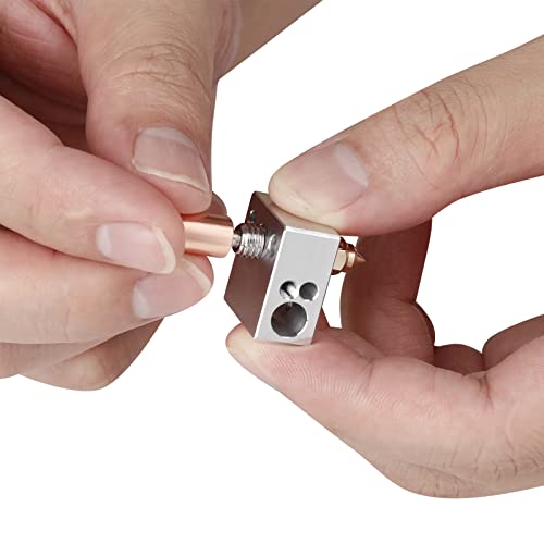 Sovol 3 Pcs Bi-Metal HeatBreak, Upgraded Heat Break Titanium Alloy + Plated Copper Bi Metal Throats for SV06/SV06 Plus/SV07