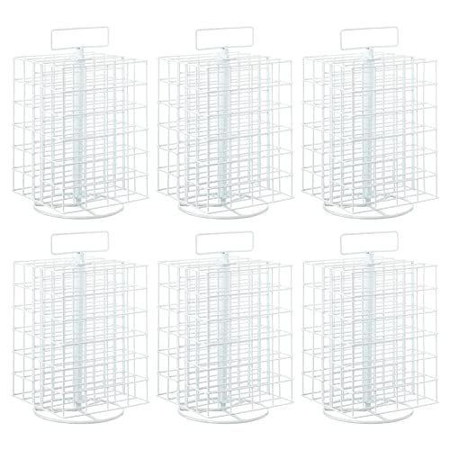 Spinning Paint Storage Tower by Craft Smart - Each Paint Storage Organizer Holds Up to 48 (2oz) Bottles - White, 6 Pack
