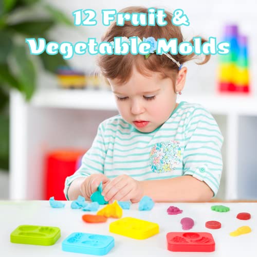 PHILODOGS Play-Masa Playdough 48 Pack of Non-Toxic Modeling Compound, 0.6 Ounce Each, Play Dough Bulk Sets for Kids Ages 3+