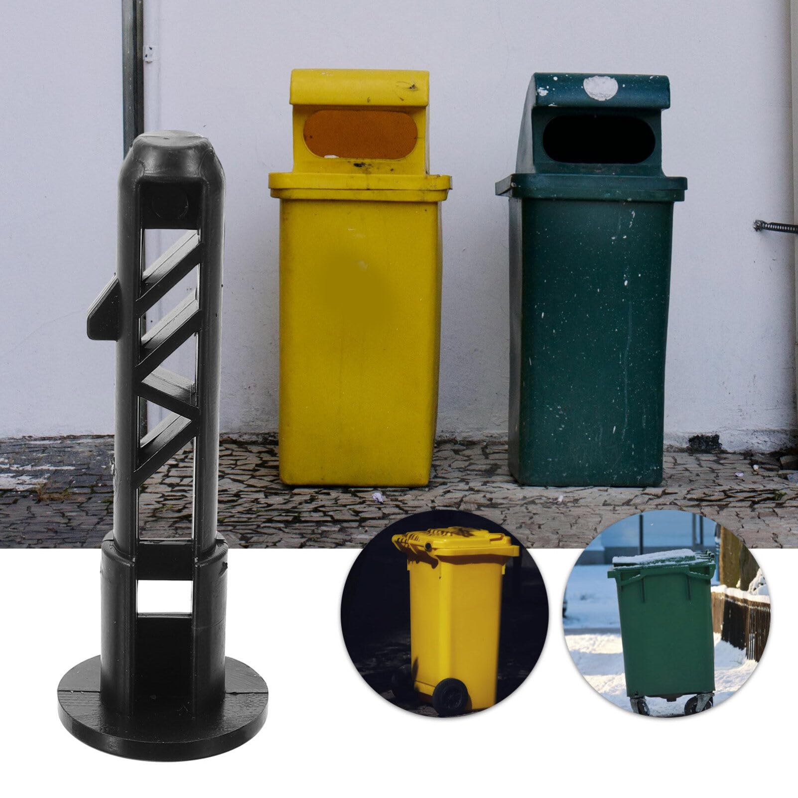 PartyKindom 4pcs Trash Can Latch Dustbin Lid Latch Wheelie Trash Hinges Garbage Can Latches Trash Bins Accessories Dust Bin Hinge Pin Wheelie Bin Lid Pin Trash Can Lock Trash Bin Latch Plastic