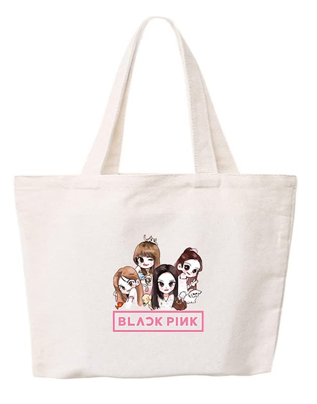 KAEFRA Kpop Merchandise Canvas Shoulder Bag, Hobo Crossbody Handbag Casual Tote for Women Gifts(b)