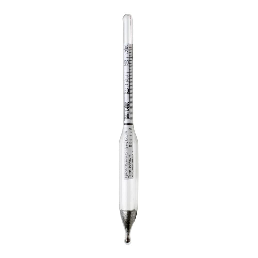 SP Bel-Art, H-B DURAC 1.000/1.220 Specific Gravity Hydrometer for Liquids Heavier Than Water (B61801-7200)