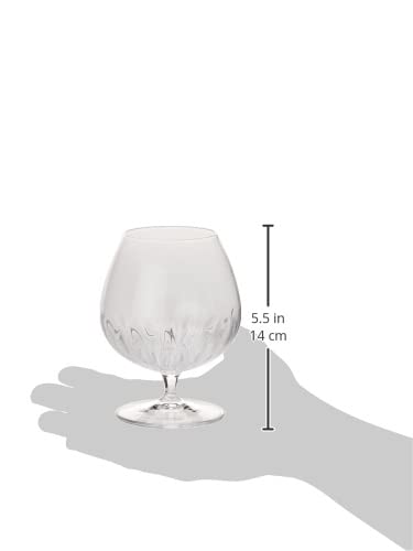 Luigi Bormioli Mixology 5" Brandy Snifter/Cognac Stem, 15.75 oz, Set of 6, 6 Count (Pack of 1), Clear