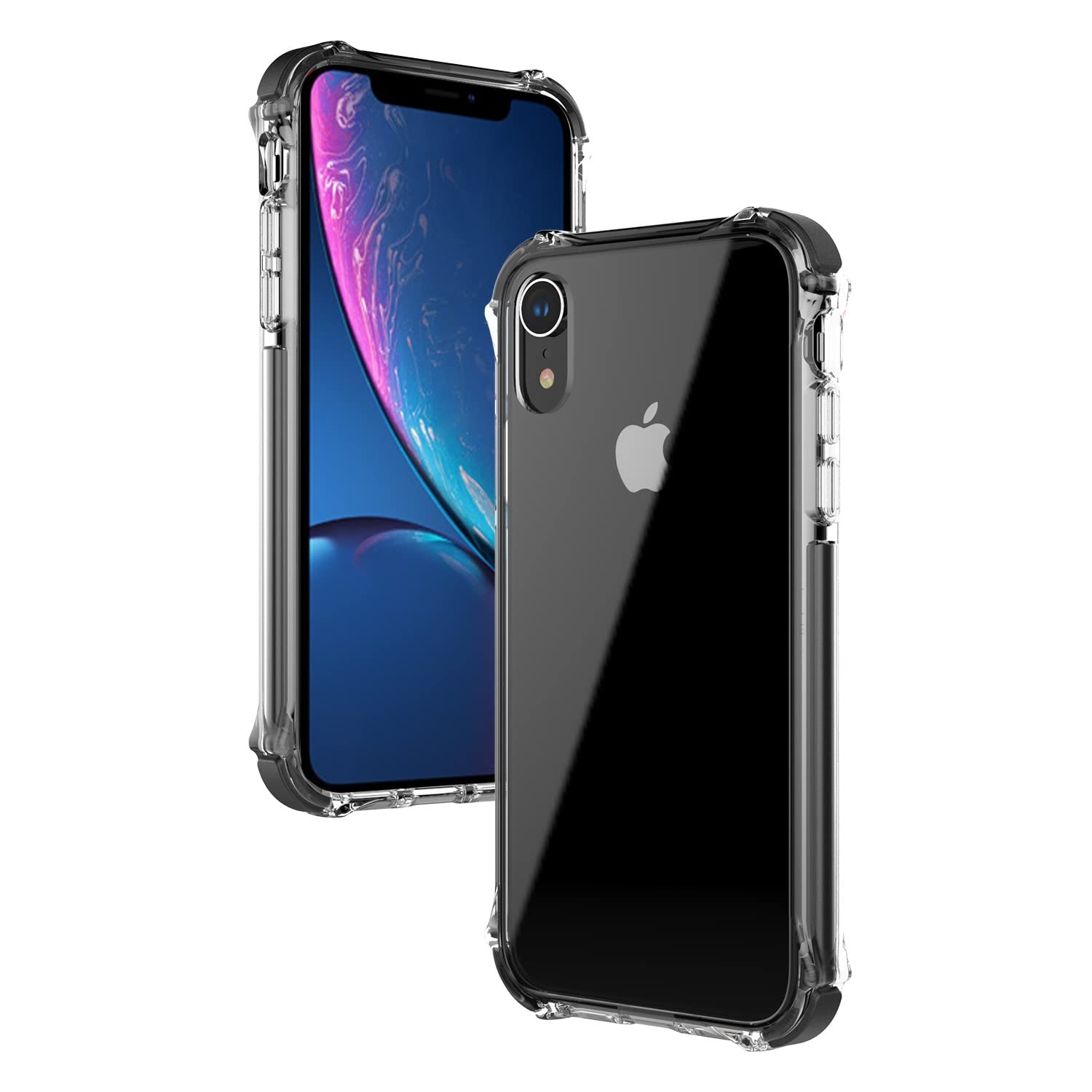 GPFILE Clear Shockproof iPhone XR Case - TPU Soft Bumper with Drop Resistance for 6.1 inch