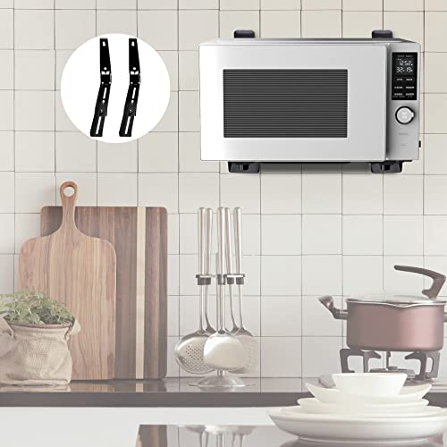 Microwave Oven Rack/Kitchen Rack/Kitchen Shelf,Microwave Oven Rack Wall Mount Microwave Shelf Stand Kitchen Storage Organizer Holder Rack (【FEATURE】Open Space Is More Convenient Than Cabinet.)