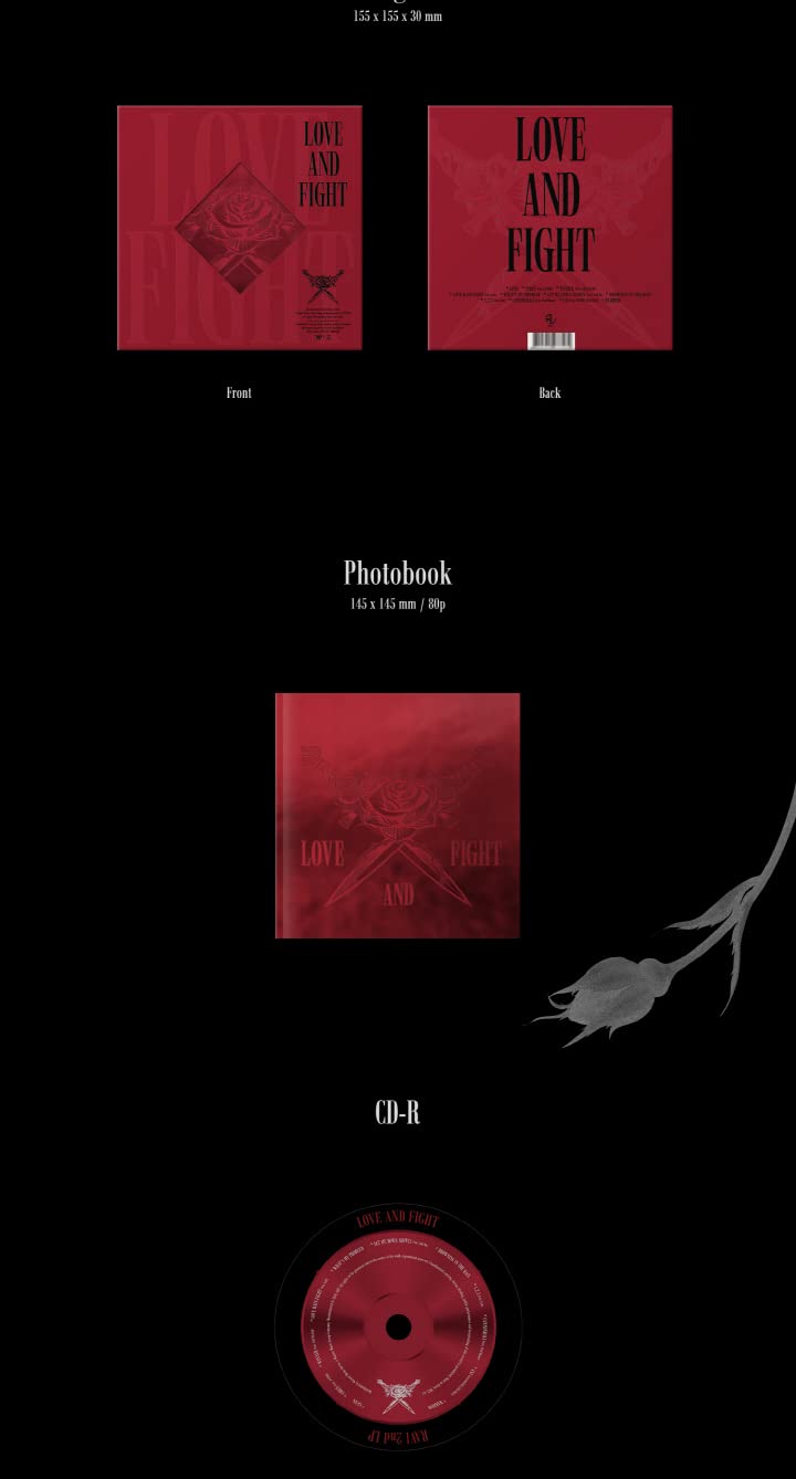 VIXX RAVI Love & Fight 2nd Album CD+1p Poster+80p PhotoBook+1p Sticker+1p PhotoCard+1p Postcard+1ea Mini King Chess+Tracking Kpop Sealed