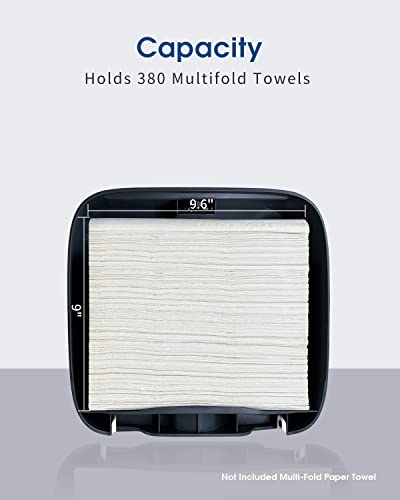 Paper Towel Dispenser, C-Fold and Multifold Tissue Towel Dispenser for Bathrooms, Kitchens and High-Traffic Washrooms, CHUANGDIAN, White