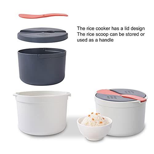 Rice Cooker Microwave,M Cuisine Rice Cooker Microwave,Small Appliances,Household Microwave Oven Rice Cooker 2 Layer Rice Steamer High Temperature Resistant Steam Pot