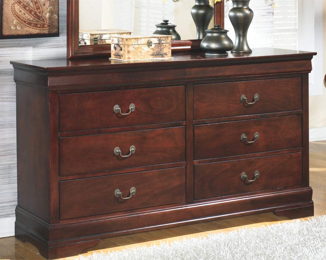 Signature Design by Ashley Alisdair Traditional 6 Drawer Dresser, Dark Brown