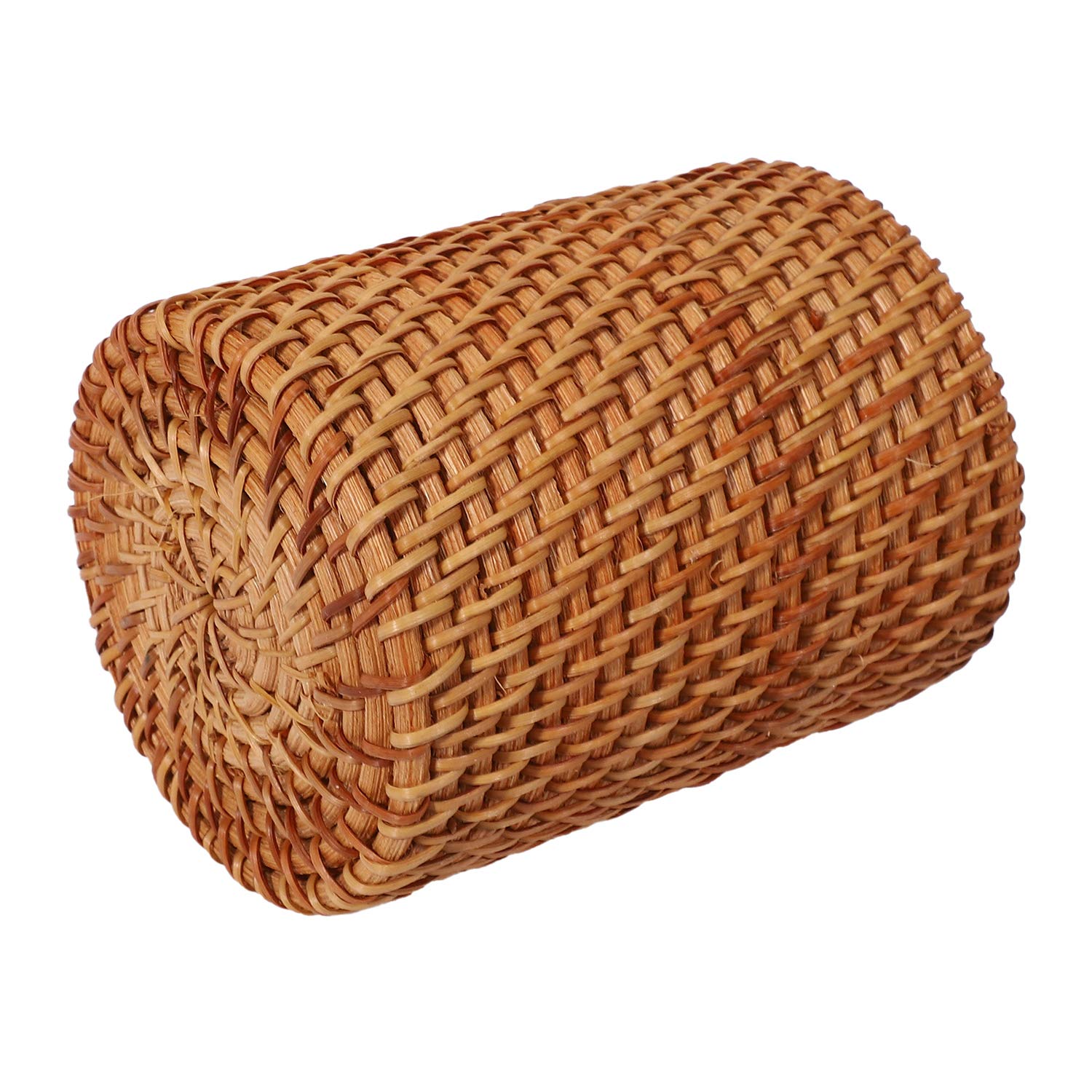 Pasuihcay Rattan Chopsticks Tube Shovel Spoons Bucket Dinner Knives Forks Tableware Storage Box Home Storage Baskets Organizer A